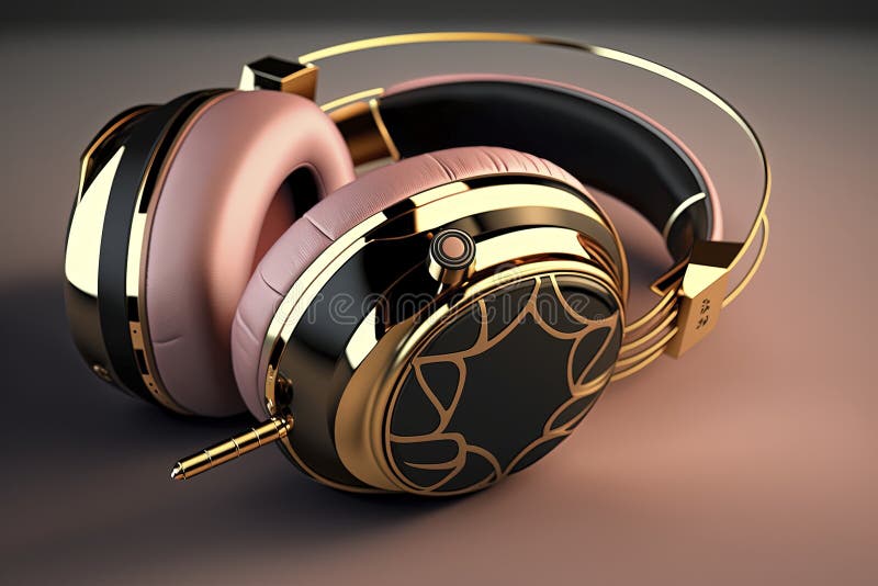 Beautiful and Modern Headphone Models Stock Illustration - Illustration ...