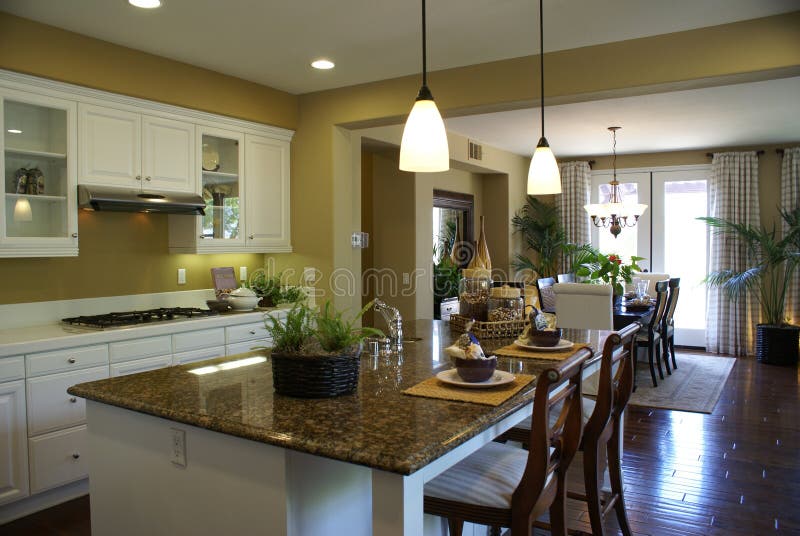 Beautiful Modern Kitchen stock photo. Image of cabinets - 11859790