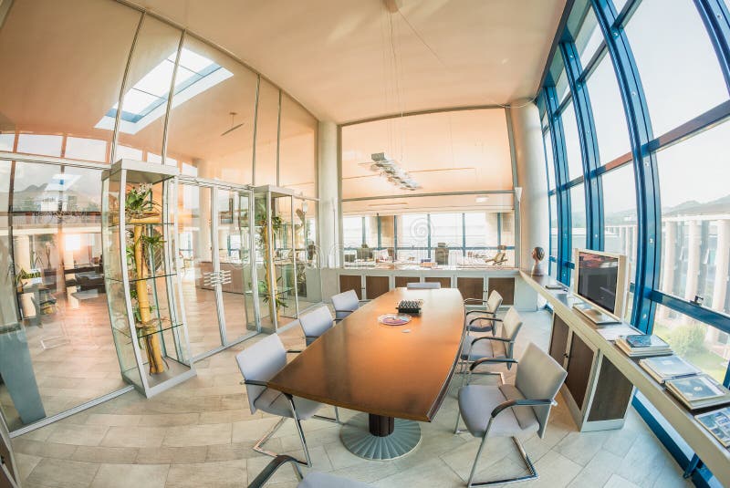 Beautiful Modern Office Interior. Useful for Business Brochures ...