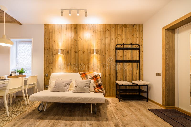 Beautiful Modern Studio Home Interior. New Design. Stock Photo - Image ...