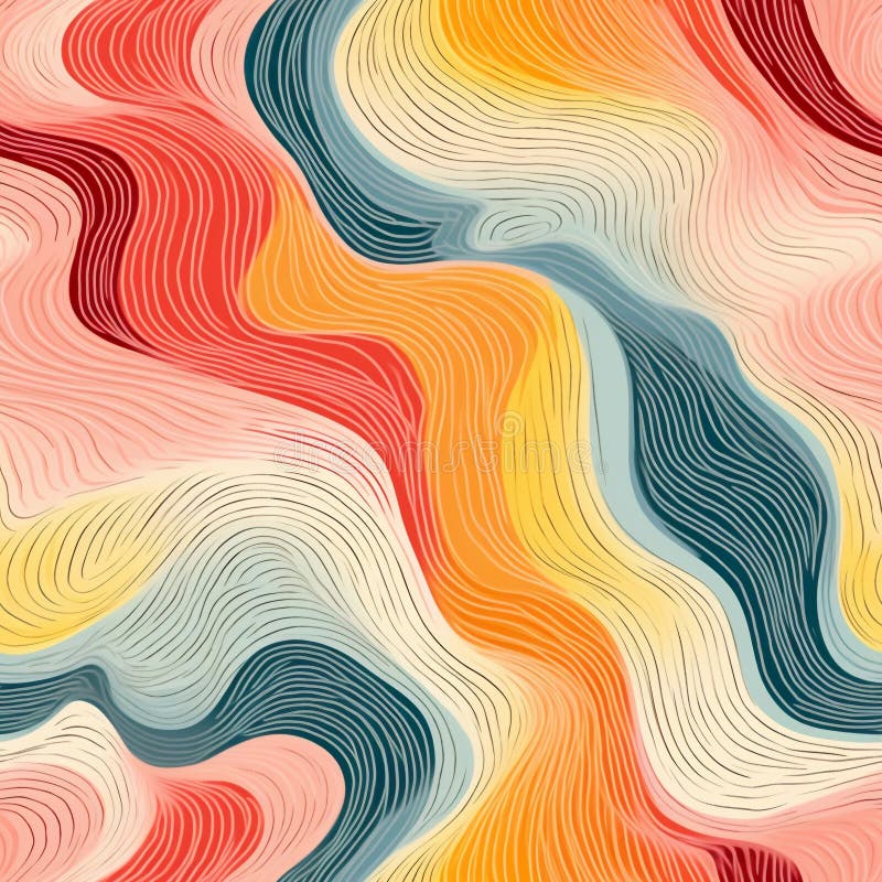 Beautiful Moire Seamless Pattern, Fabric Textile Design, Abstract ...