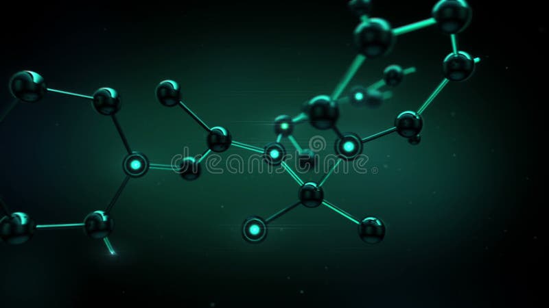 Beautiful Molecule Structure in Microscope Growing on Black Background ...