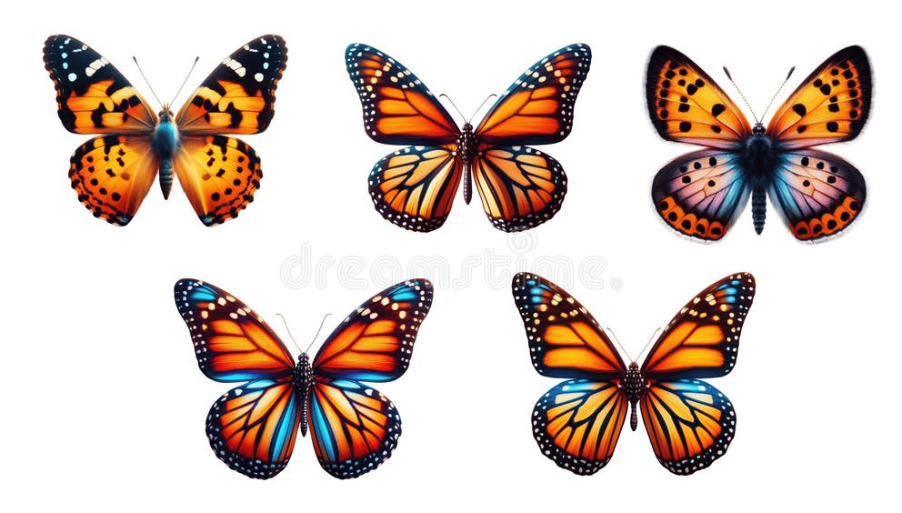 Monarch Butterflies Isolated Stock Illustrations 4 734 Monarch