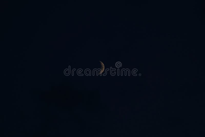 Beautiful Month at the Night Sky with the Stars Stock Photo - Image of ...