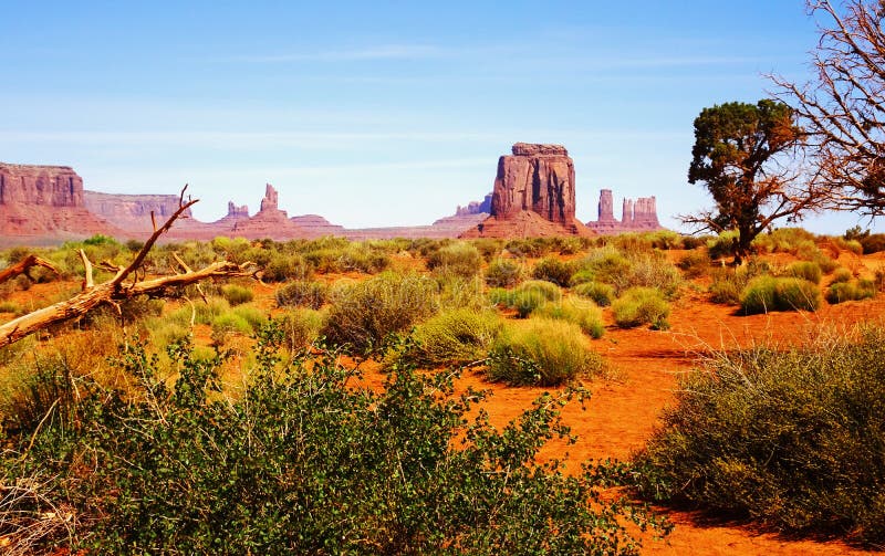 Beautiful Monument Valley in Utah in the USA Stock Image - Image of ...