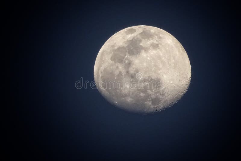 Beautiful Moon Image Taken at Night Stock Photo - Image of event ...