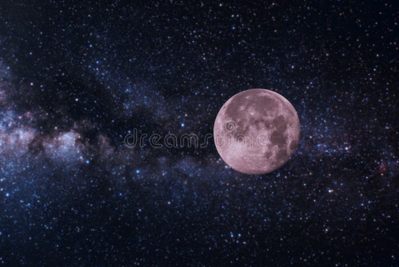 Beautiful Moon at Night Sky Stock Image - Image of month, pattern: 56462365