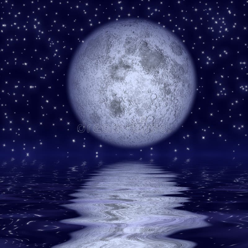 Beautiful Moonlight Stock Illustrations – 21,422 Beautiful Moonlight ...