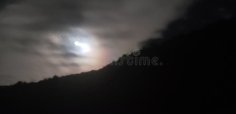 Beautiful Moonlight at Changi Beach Stock Photo - Image of blue ...