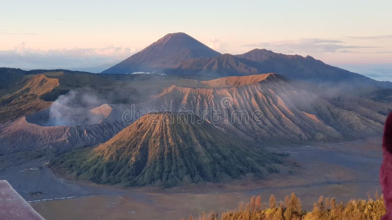 Beautiful Morning from Mount Bromo, Indonesia Stock Image - Image of ...