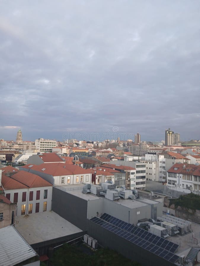 Beautiful Morning ????in Oporto City,rooftop Stock Photo - Image of ...