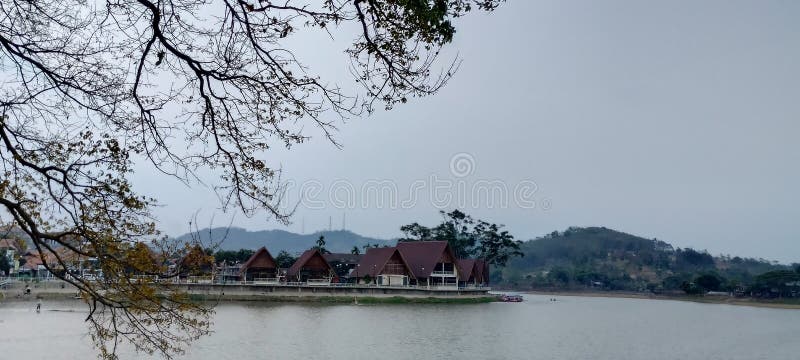 Beautiful Morning View of Ciburuy Lake, Bandung, West Java, Indonesia ...