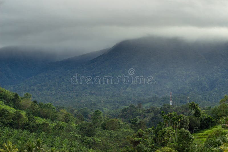 Beautiful Morning View with Beautiful Mountain Atmosphere Stock Photo ...
