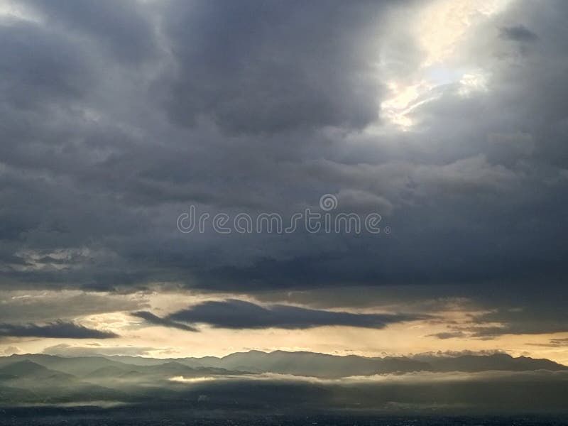 Beautiful Morning View after the Rain Stops Stock Photo - Image of rows ...