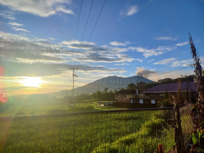 Beautiful Morning Watching the Sun Rise on the Eastern Horizon Stock ...