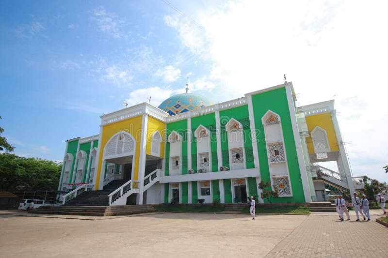 The Beautiful of Mosque in Indonesia Editorial Photo - Image of build ...