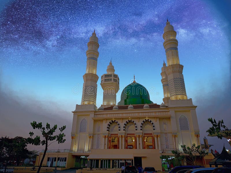 Beautiful Mosque in Karanganyar in the Afternoon Editorial Stock Image ...