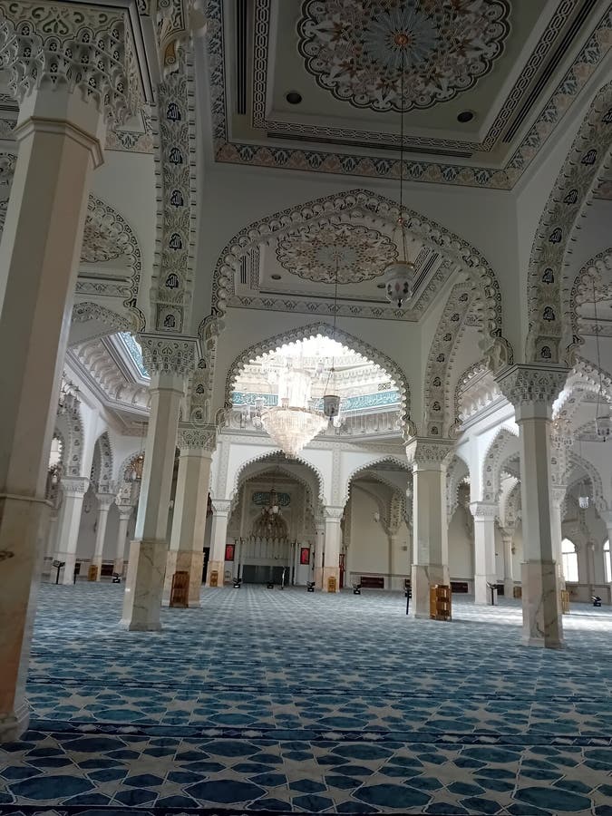Beautiful Mosque Manhal Abu Dhabi Stock Image - Image of manhal, mosque ...