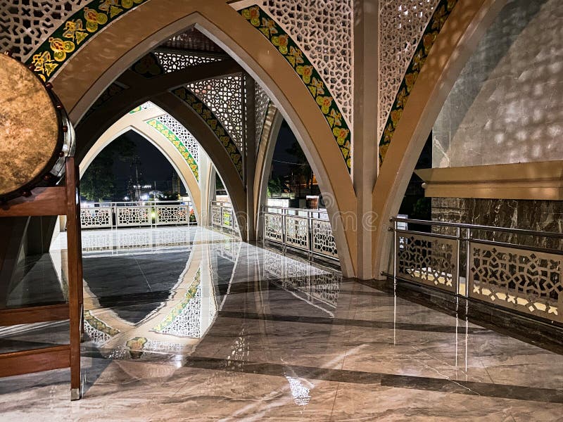 Beautiful Mosque Ornaments in the Foyer Stock Photo - Image of tourism ...