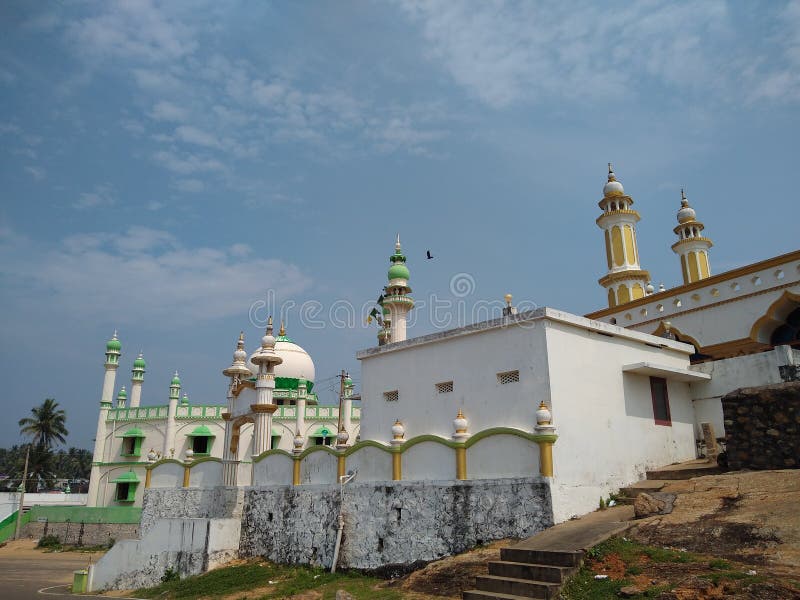 Beautiful Mosque Religious Building, Thiruvananthapuram Kerala Stock ...