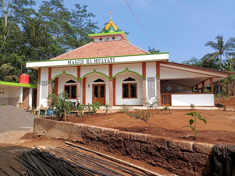 Beautiful Mosque on a Sunny Day in Indonesian Stock Image - Image of ...
