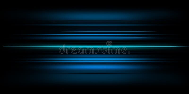 Motion Light Effect for Banners. Blue Lines. the Effect of Speed on a ...