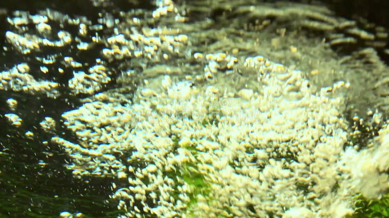 Beautiful Motion through the Underwater Bubbles Cloud Stock Video ...