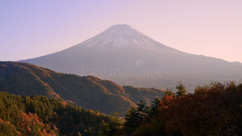 Beautiful Mount Fuji Under the Sun Stock Photo - Image of mount ...