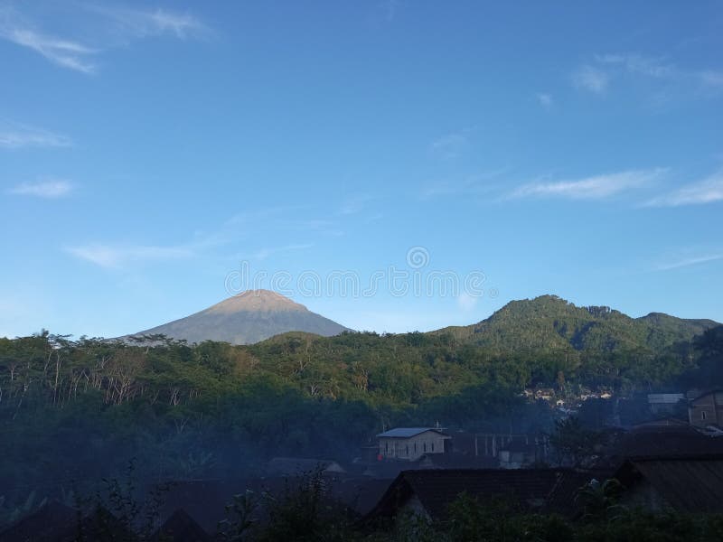 Beautiful Mount Sumbing stock photo. Image of sumbing - 266549636
