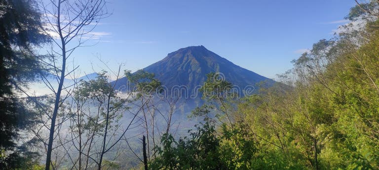 Beautiful Mount Sumbing stock photo. Image of plant - 290803752