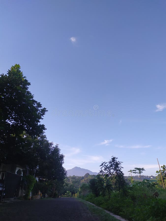 The Beautiful Mount Ungaran Stock Image - Image of light, blue: 264269951