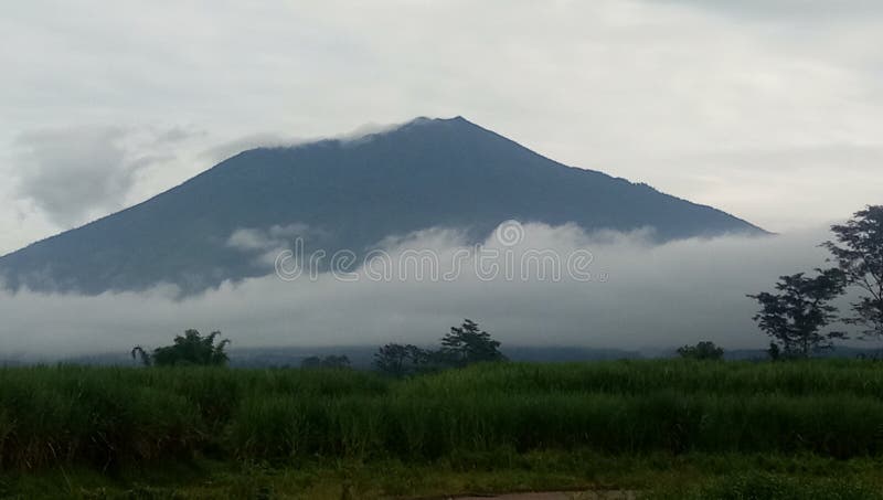 Beautiful mountain stock photo. Image of wafes, arjuno - 298139118