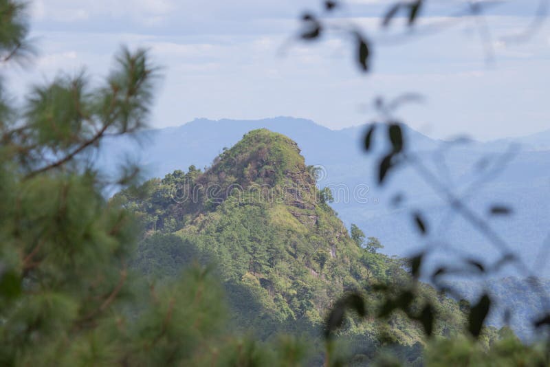 The Beautiful Mountain in the Deep Wild Stock Photo - Image of forest ...