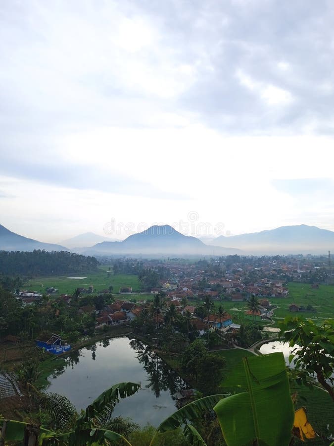 Beautiful Mountain Indonesian Garut Jawabarat Editorial Stock Image ...