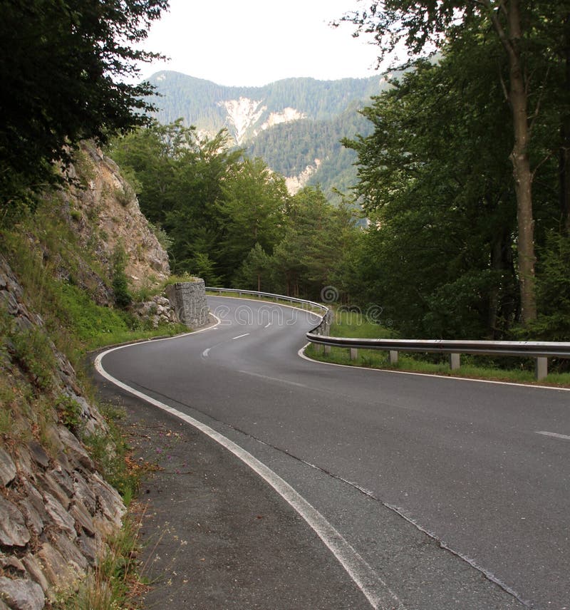 Beautiful mountain road stock image. Image of outdoor - 95821861