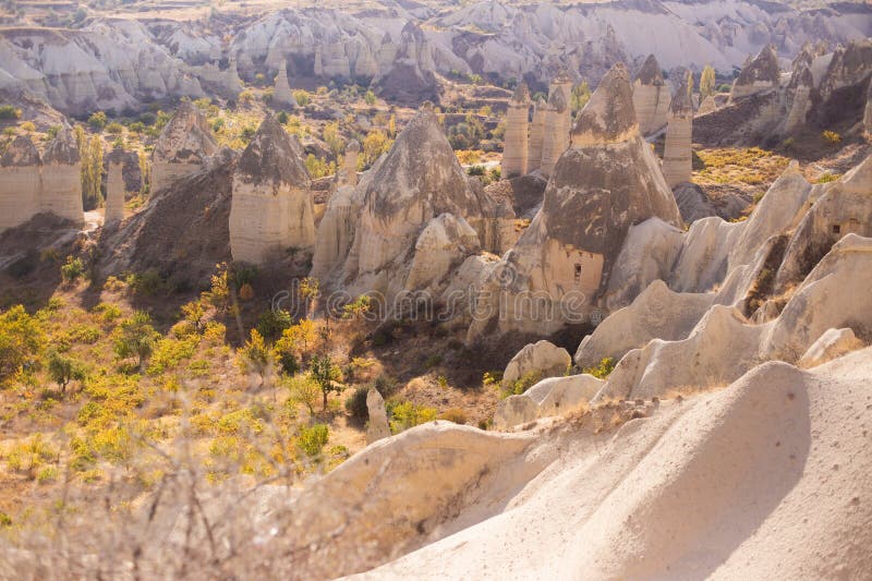 Beautiful Mountain Scenery in the City Cappadocia in Turkey Stock Image ...