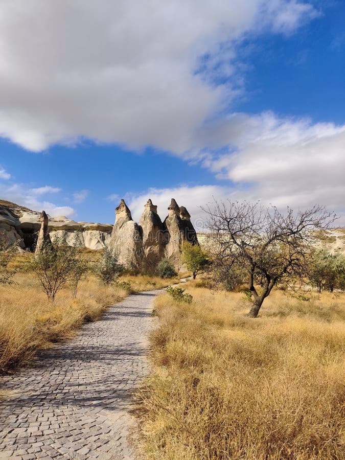 Beautiful Mountain Scenery in the City Cappadocia in Turkey Stock Image ...
