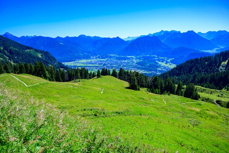 Beautiful Mountain Scenery at Reutte in Alps, Tyrol, Austria Stock ...