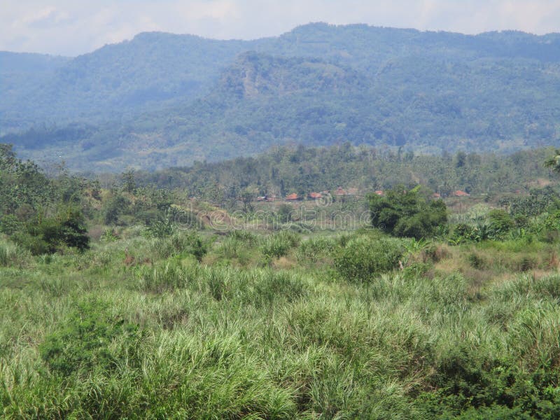 A Beautiful Mountain in Sumedang Regency Bordering Subang Regency Stock ...