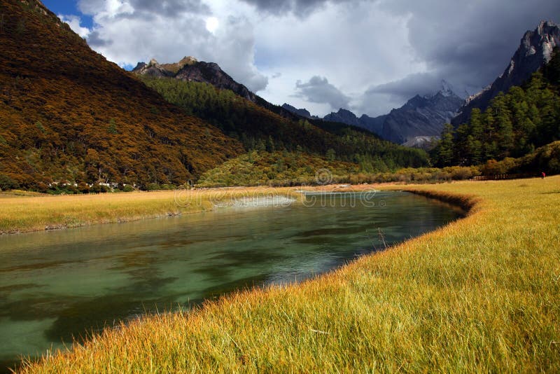 Beautiful mountain valley stock photo. Image of seasonal - 19111028