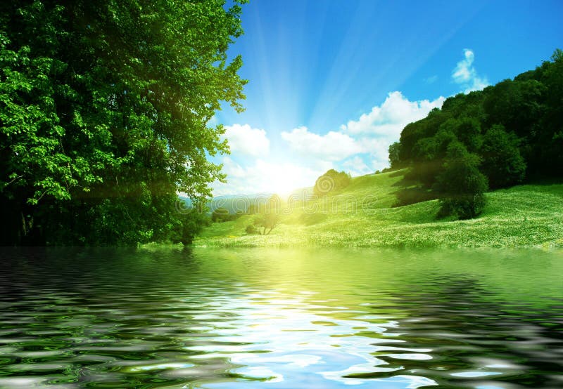 Beautiful mountain valley stock photo. Image of beauty - 8700542