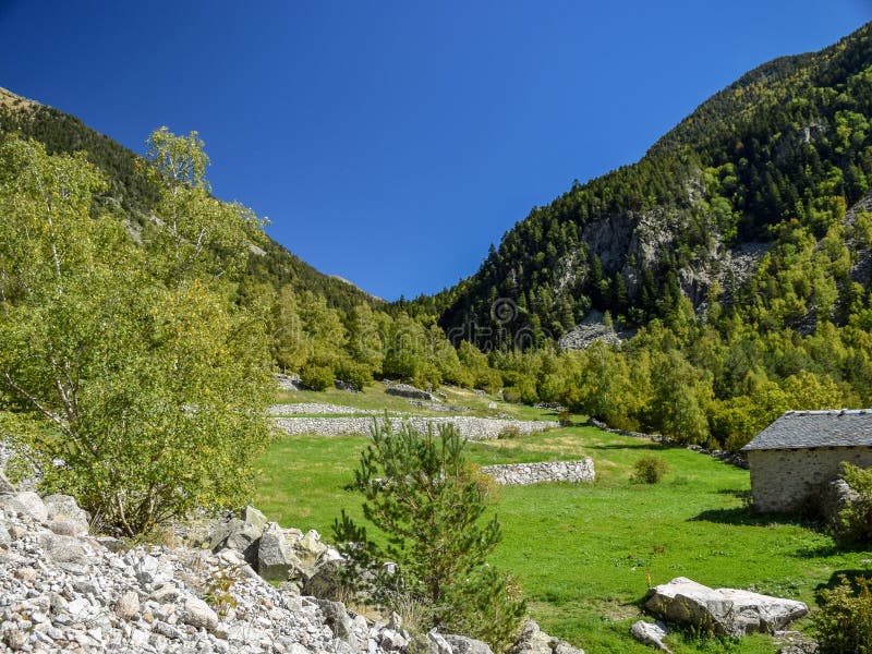 Beautiful Mountain Valley Landscape Stock Photo - Image of bright ...