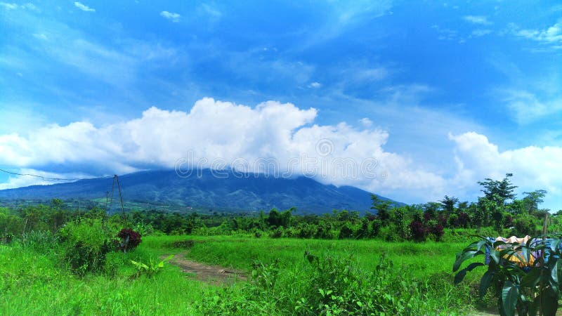 Sky with the Mountain at Batu, Malang Stock Photo - Image of batu ...
