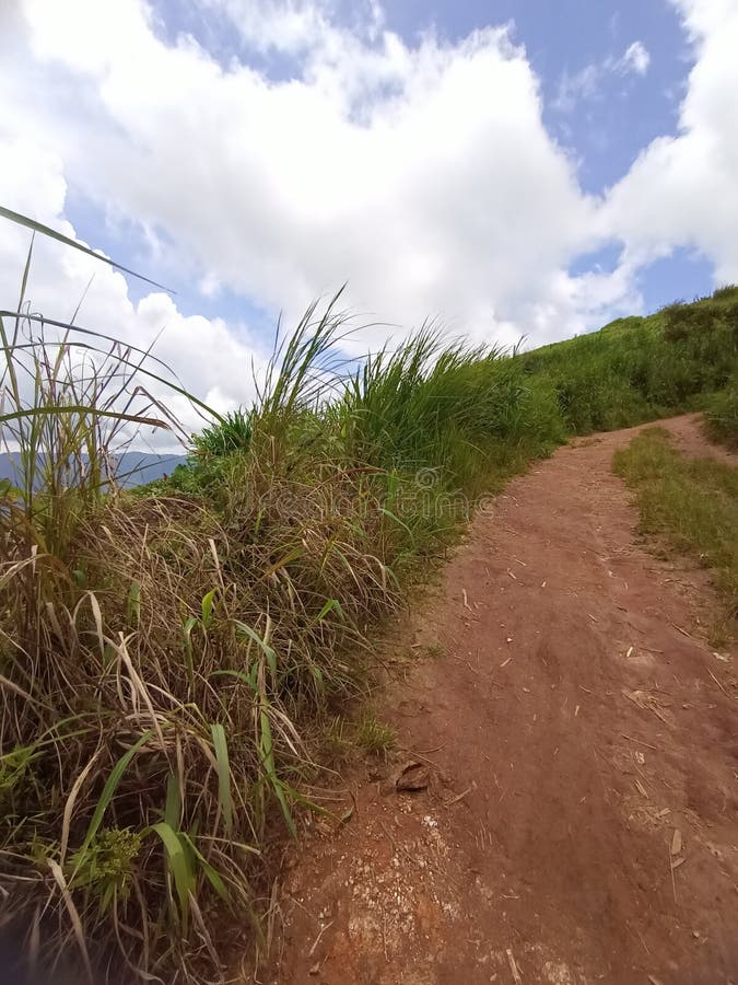 Beautiful Mountain View, a Path in the Mountains, with a Beautiful View ...