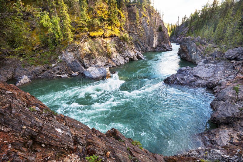 River in Canada stock image. Image of beautiful, north - 285006861
