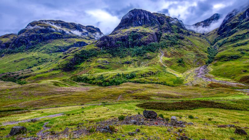 The Beautiful Mountains of Scotland Stock Photo - Image of outdoor ...