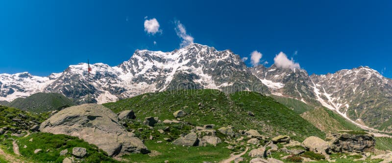 Beautiful Mountains View from an Italian Valley Area Stock Photo ...