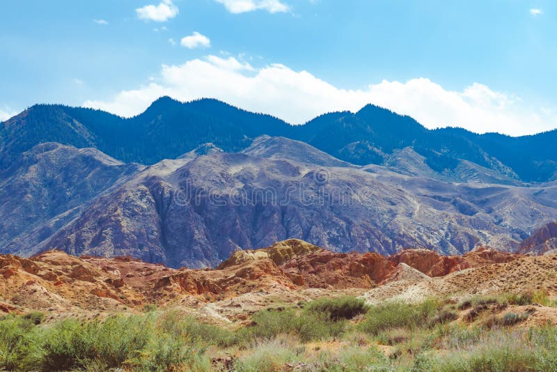 Beautiful Mountainscape Scenery Blue Sky Stock Image - Image of austria ...