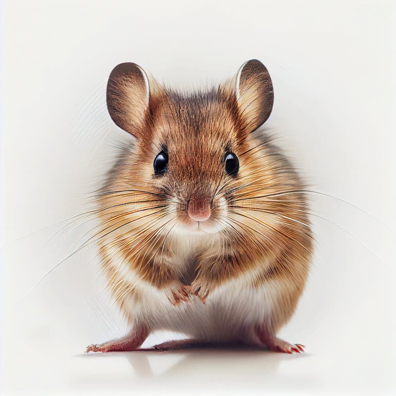 Beautiful Mouse on White Background Stock Illustration - Illustration ...