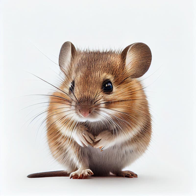 Beautiful Mouse on White Background for Invitations and Posters. Stock ...